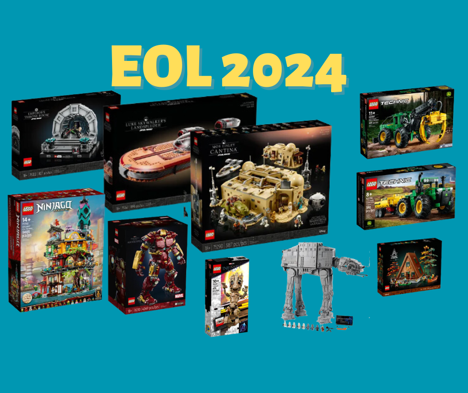 LEGO EOL 2024: Die LEGO End of Life Liste für das gesamte Jahr 2024 - Brick-Tracker Blog